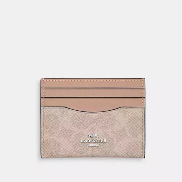 Coach | Bags | Coach Slim Id Card Case Short Card Holder Wallet In ...